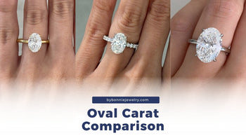 Oval Diamond Carat Size Comparison: From 1.50ct To 4.50ct! – By Bonnie ...